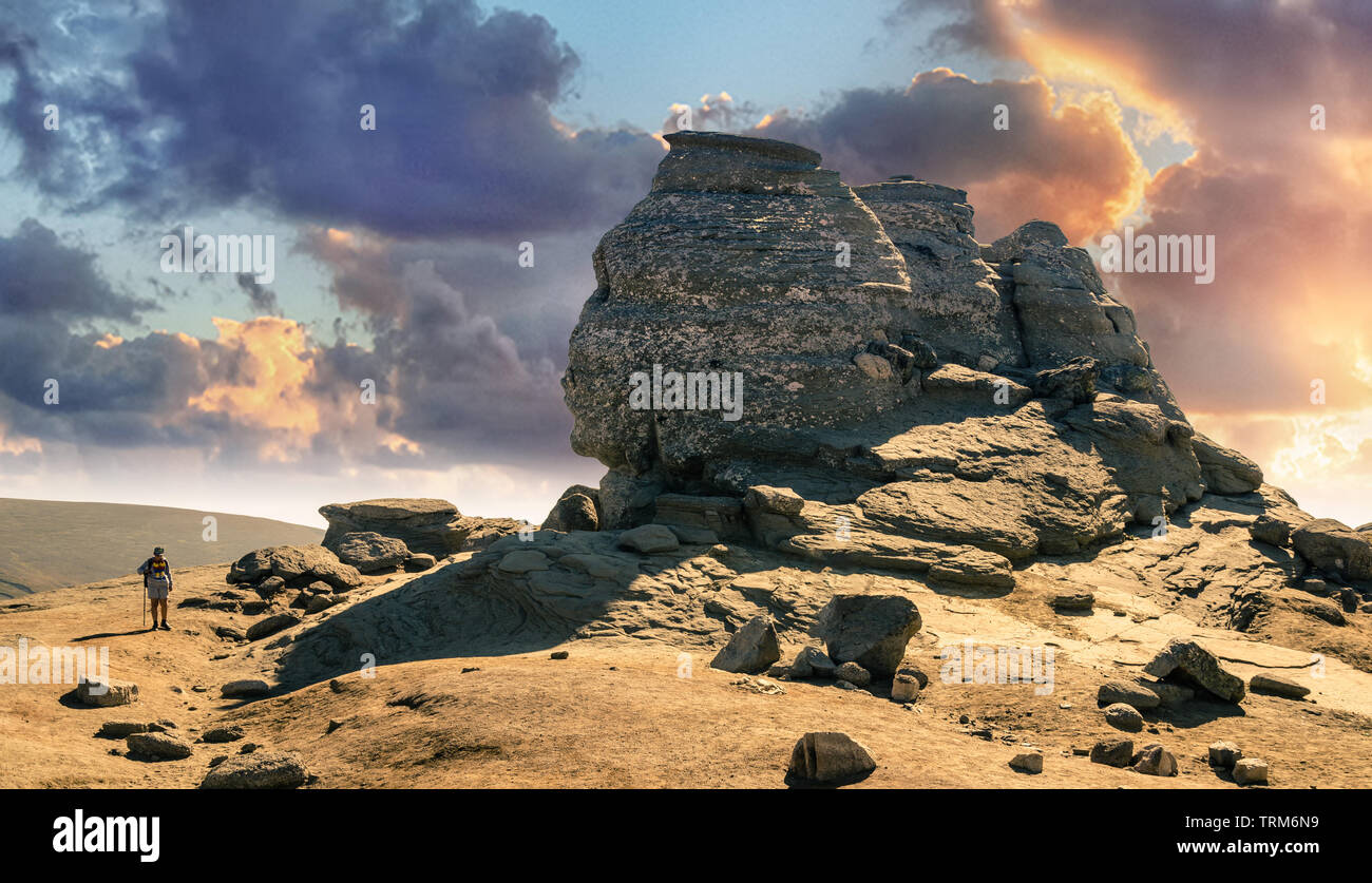 The Sphinx is an important tourist attraction of Romania, being visited ...