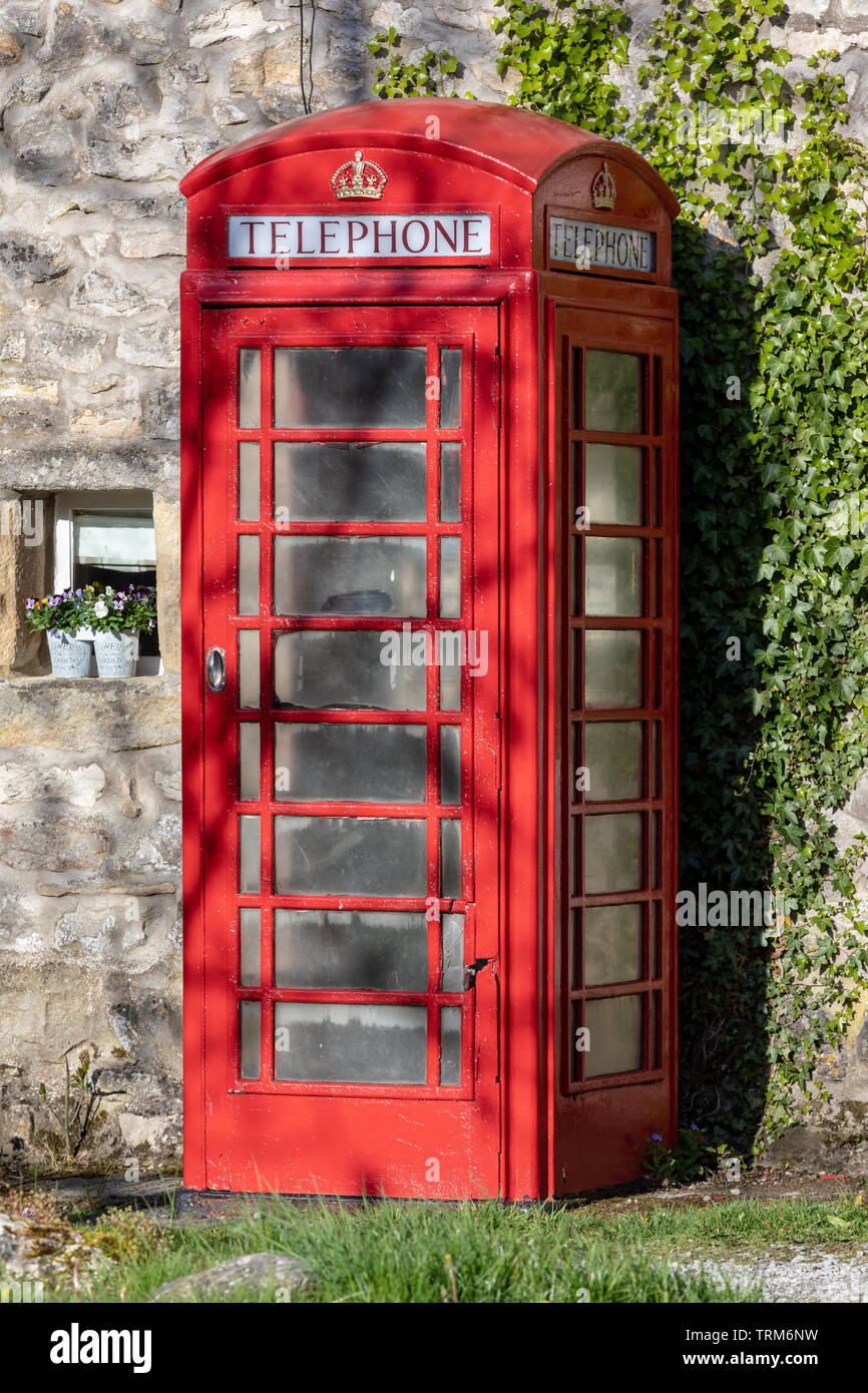 Red telephone box, UK Stock Photo - Alamy