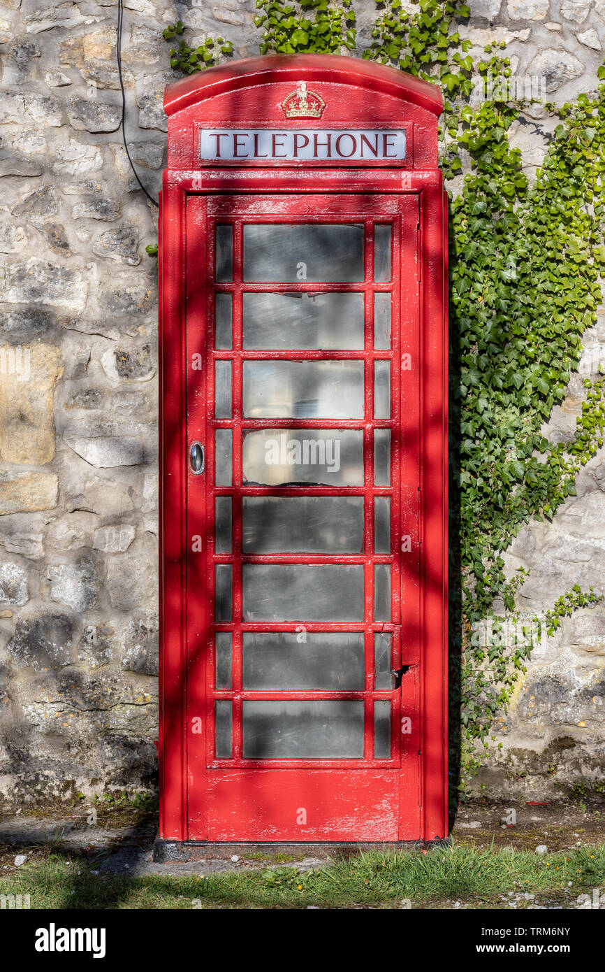 Red telephone box, UK Stock Photo - Alamy