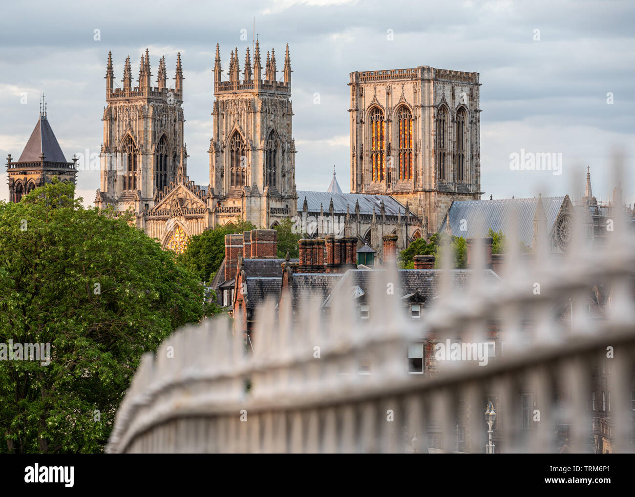 York Minster from the City Walls, York Uk Stock Photo - Alamy