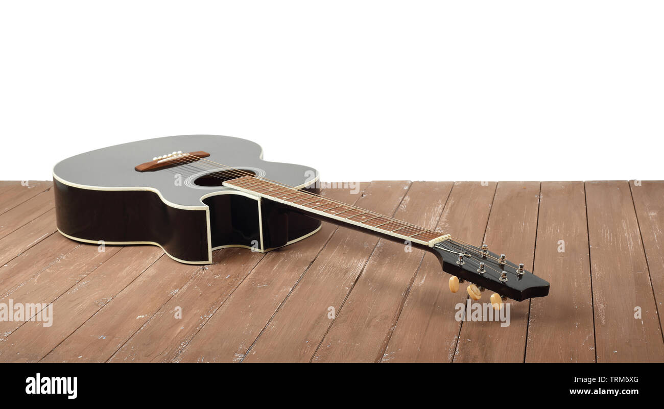 Musical instrument - Classic acoustic cutaway; cutaway guitar on a ...