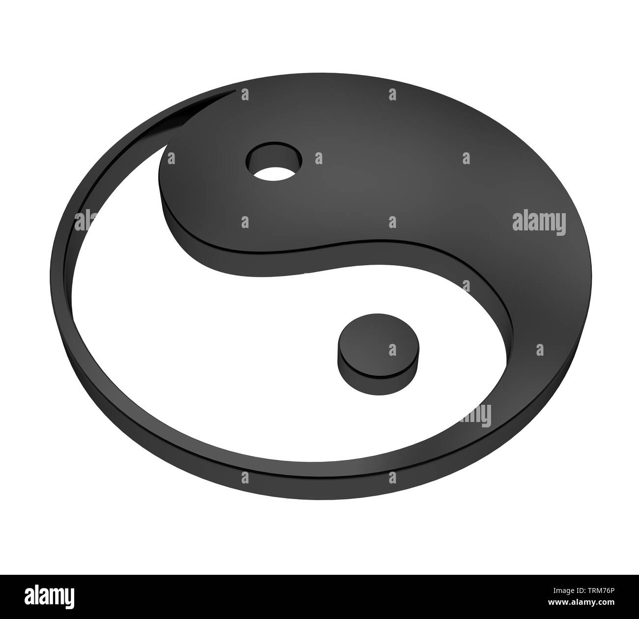 Yin and Yang Symbol Isolated Stock Photo - Alamy