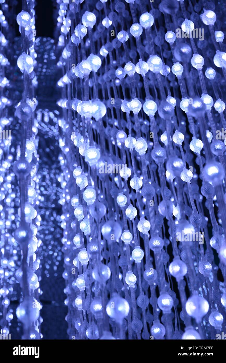 Blue Art and Math - Dazzling LED installation of lights and color at ...