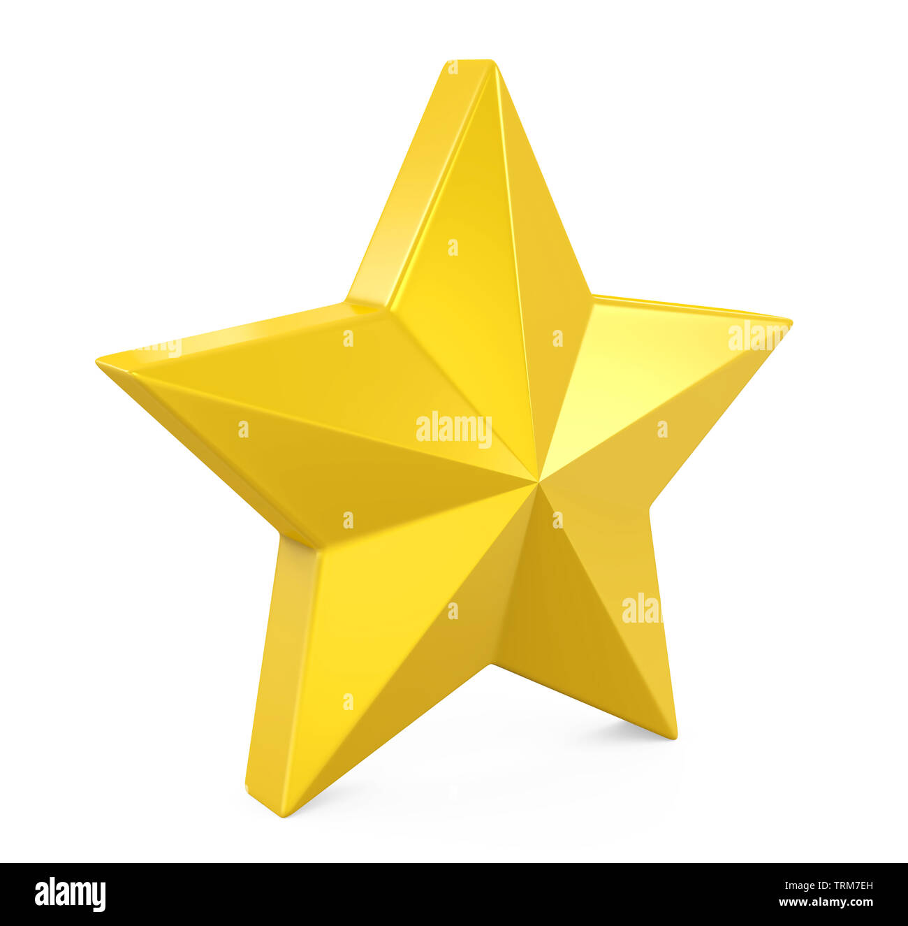 Golden Star Isolated Stock Photo - Alamy