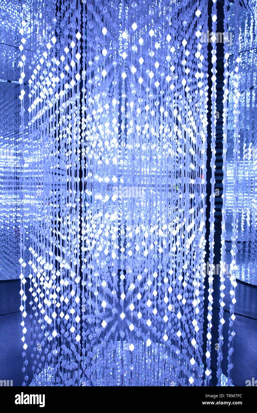 Blue Art and Math - Dazzling LED installation of lights and color at ...