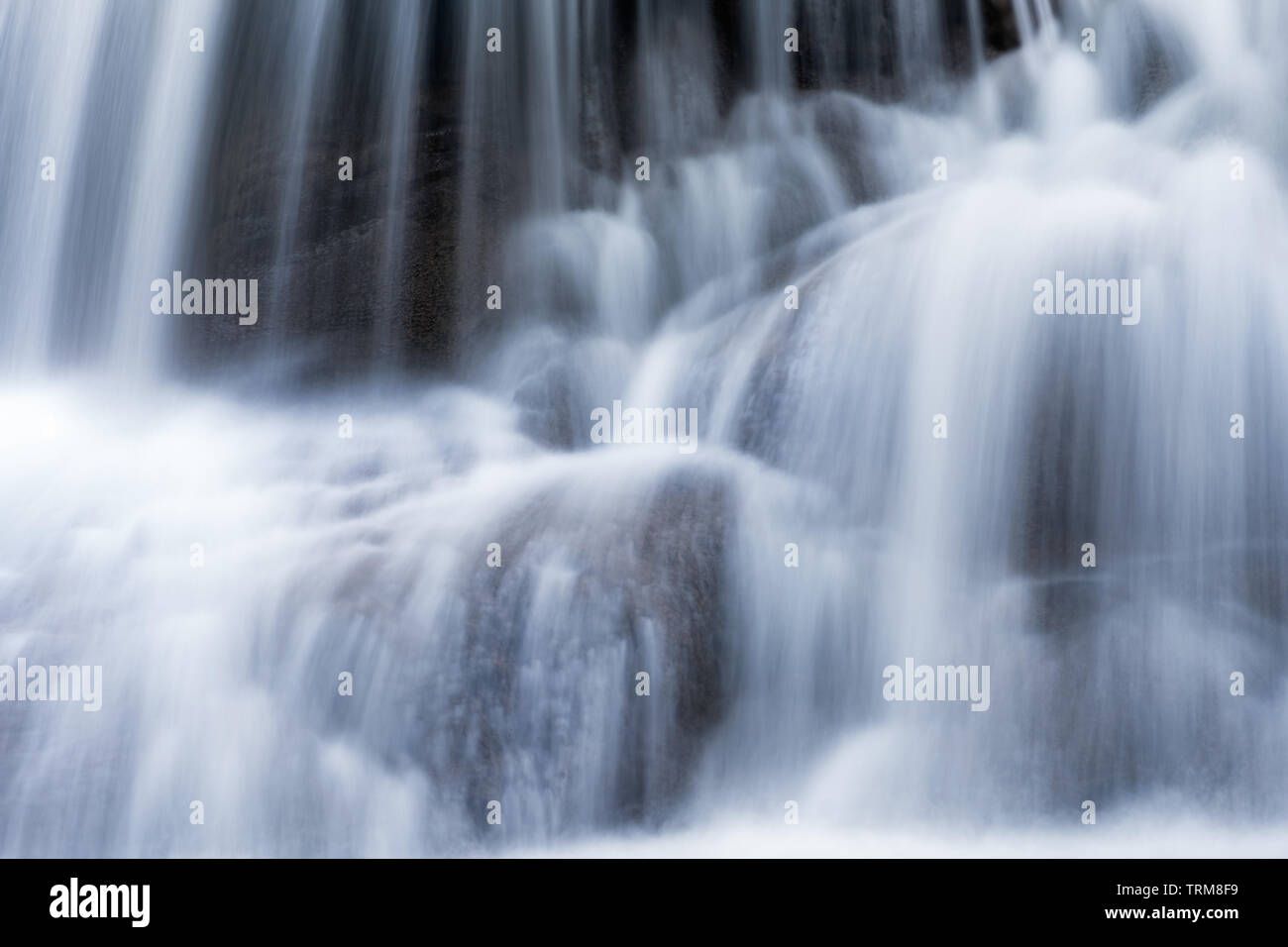 Close-up waterfall flowing on limestone Stock Photo - Alamy