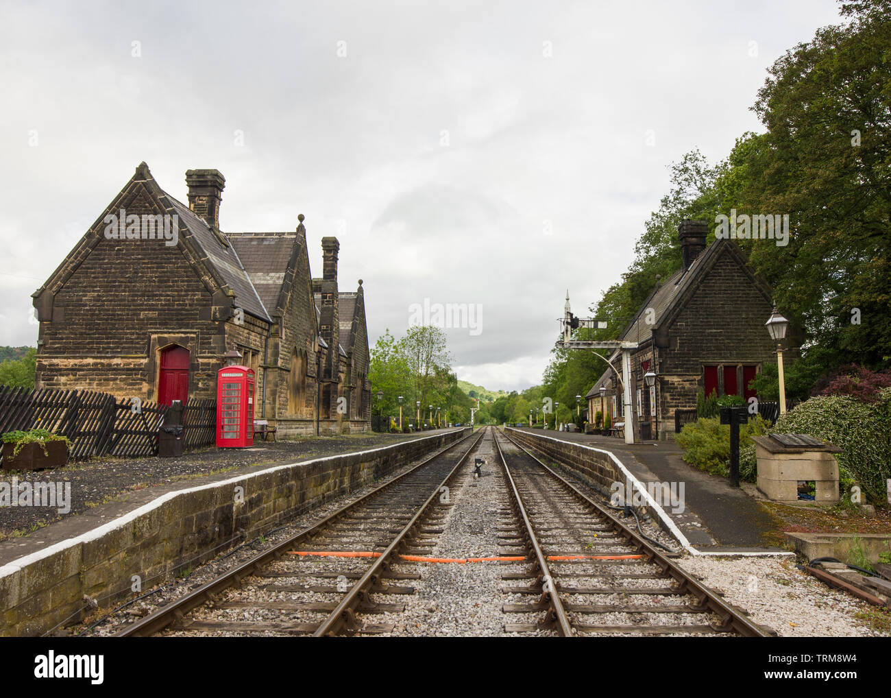 Darley Dale Train Station, Derbyshire UK Stock Photo - Alamy