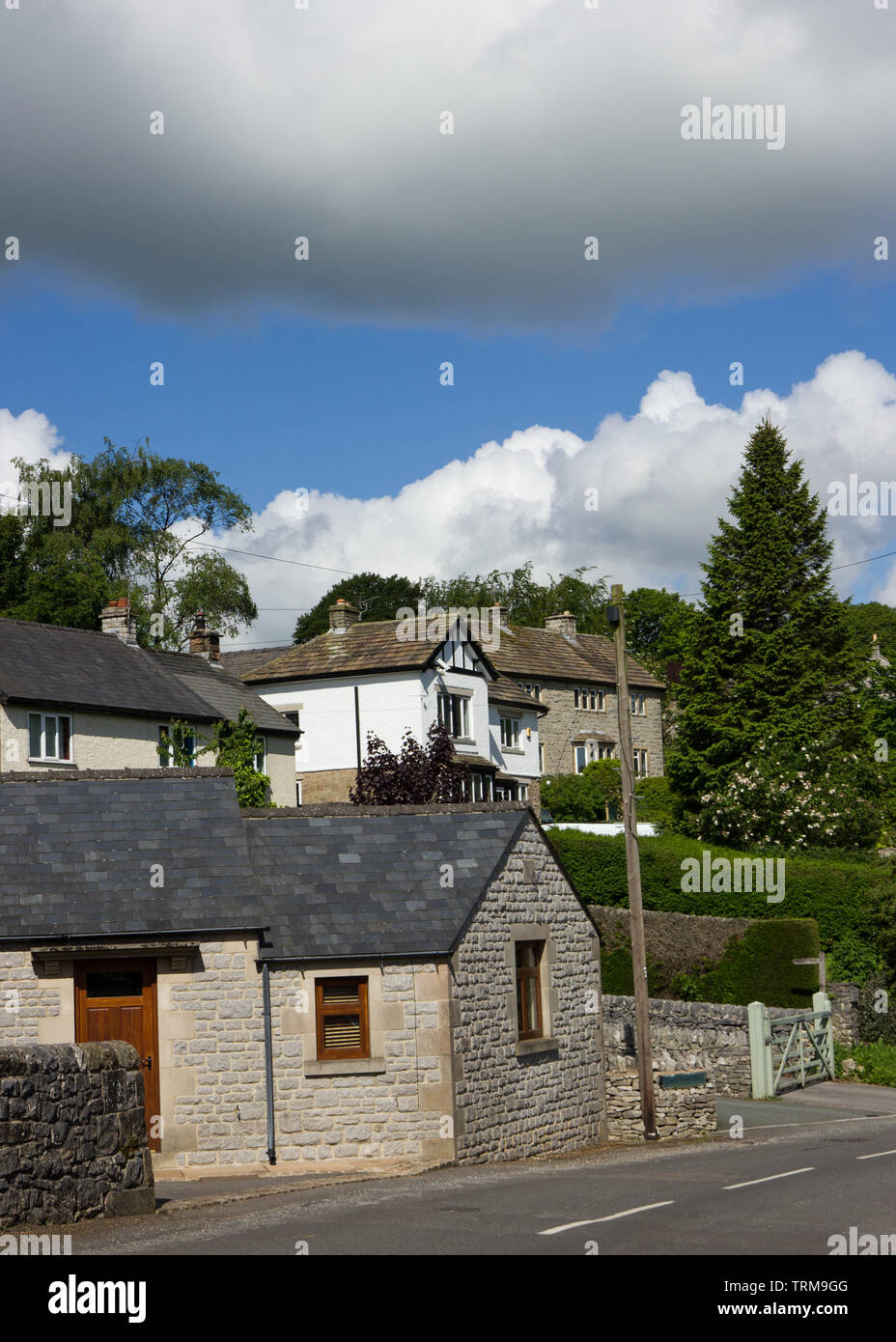Taddington Village, Derbyshire UK Stock Photo - Alamy