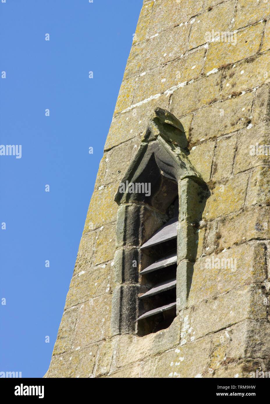 Tower window detail from St Michaels and all angels church Derbyshire ...