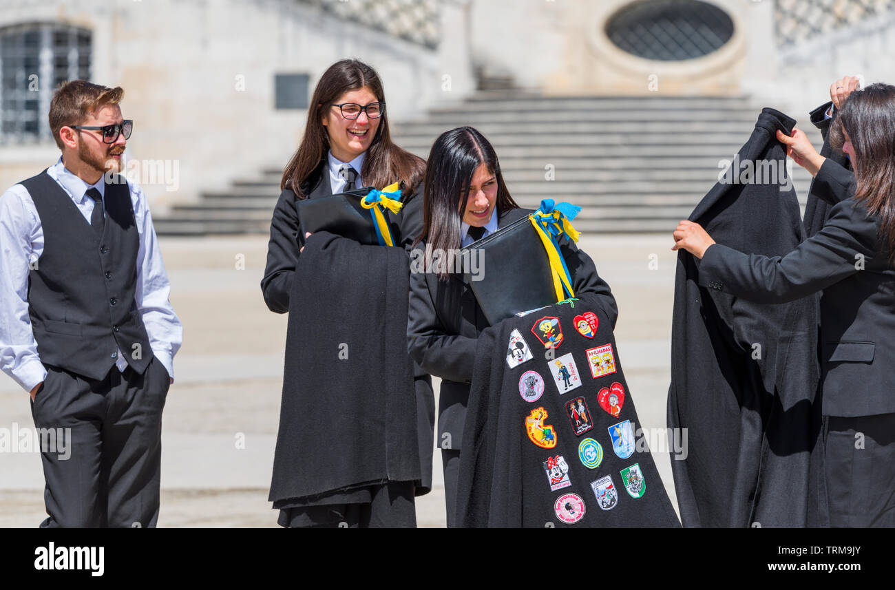 Smiling graduate from Coimbra university Stock Photo - Alamy
