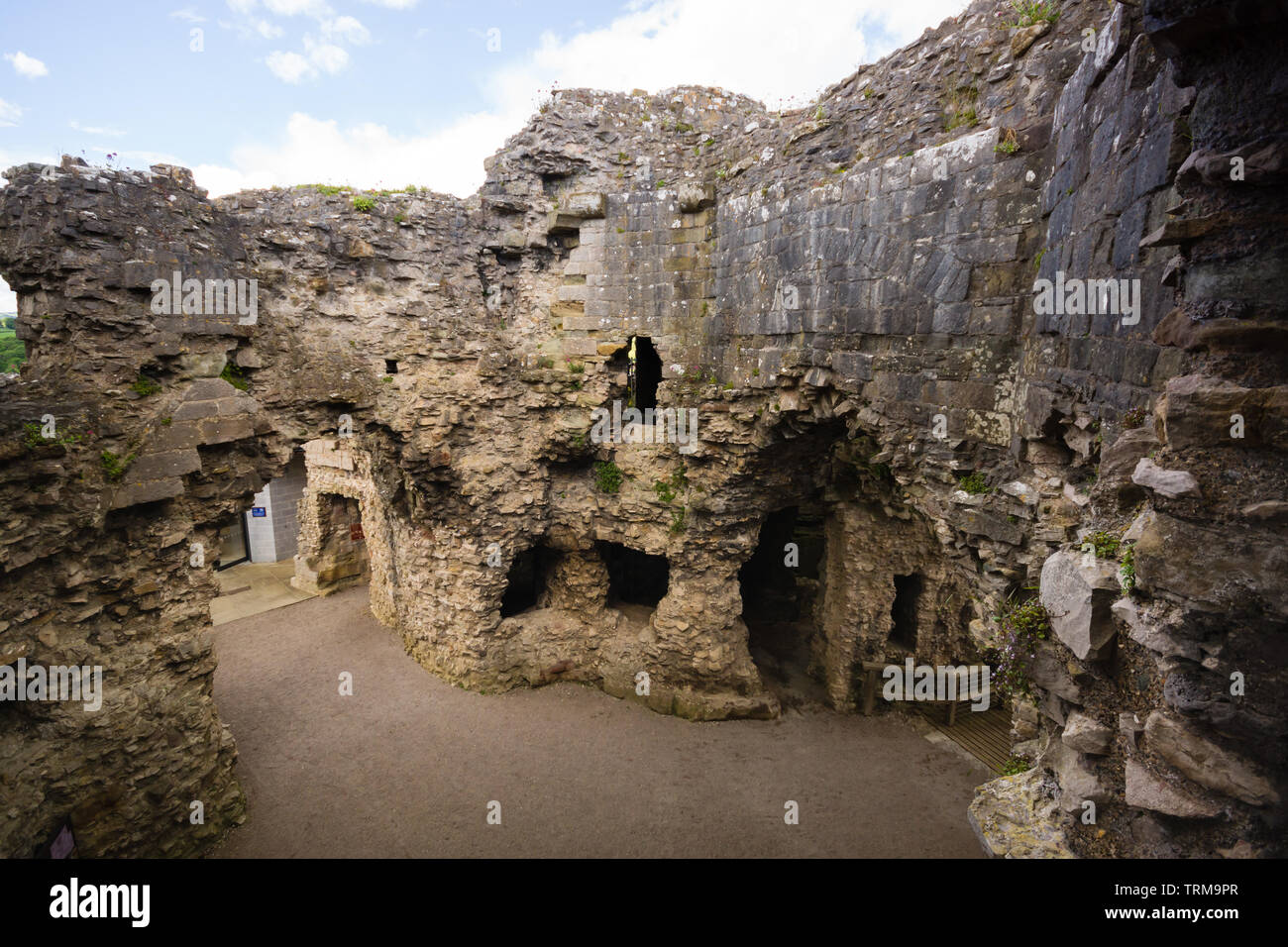 The ruins of Denbigh Castle built in the 13th century by Henry the ...