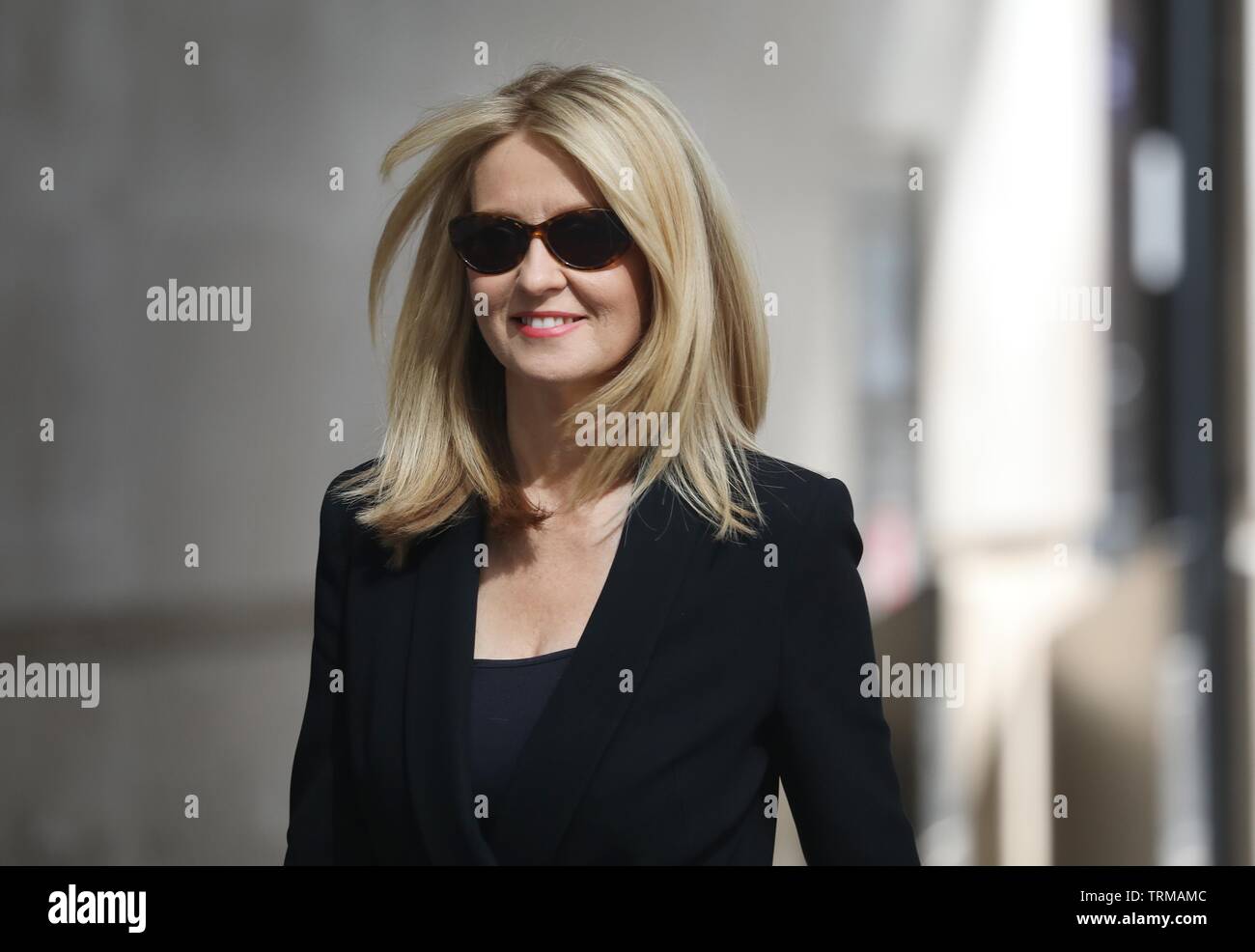 Pic shows: Andrew Marr Show 9.6.19 Esther McVey arrives On the show ...
