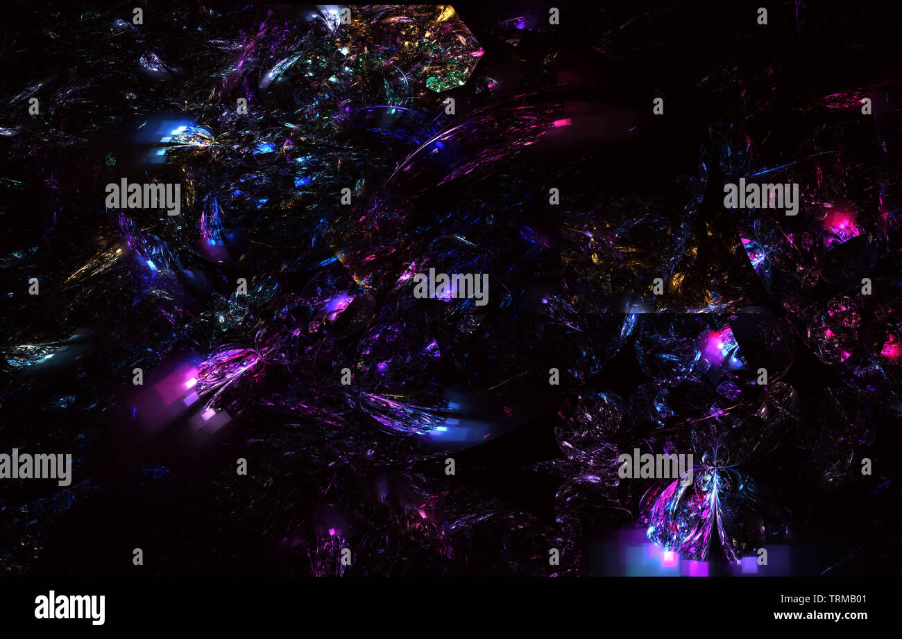 Color of waving smoke in the abstract background. Illustration wave ...