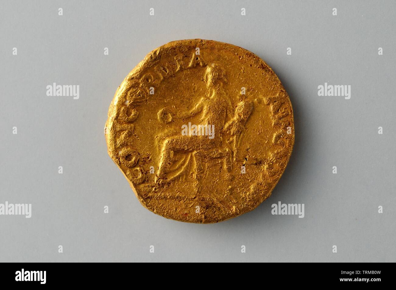 Roman gold coin - Archaeological Site of Alcala de Henares Complutum ...