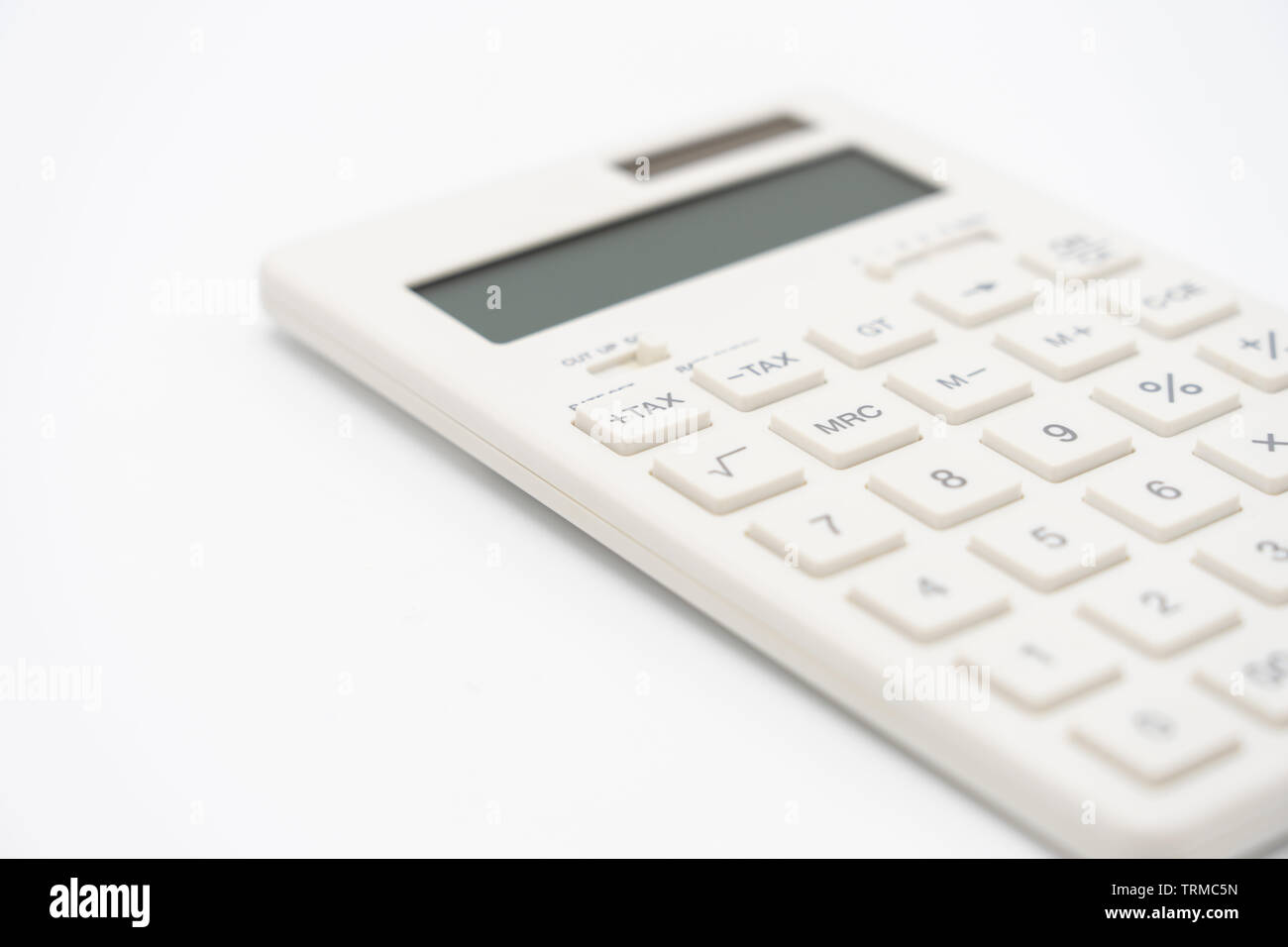 Keypad TAX button For tax calculation. Easy to calculate. on White ...
