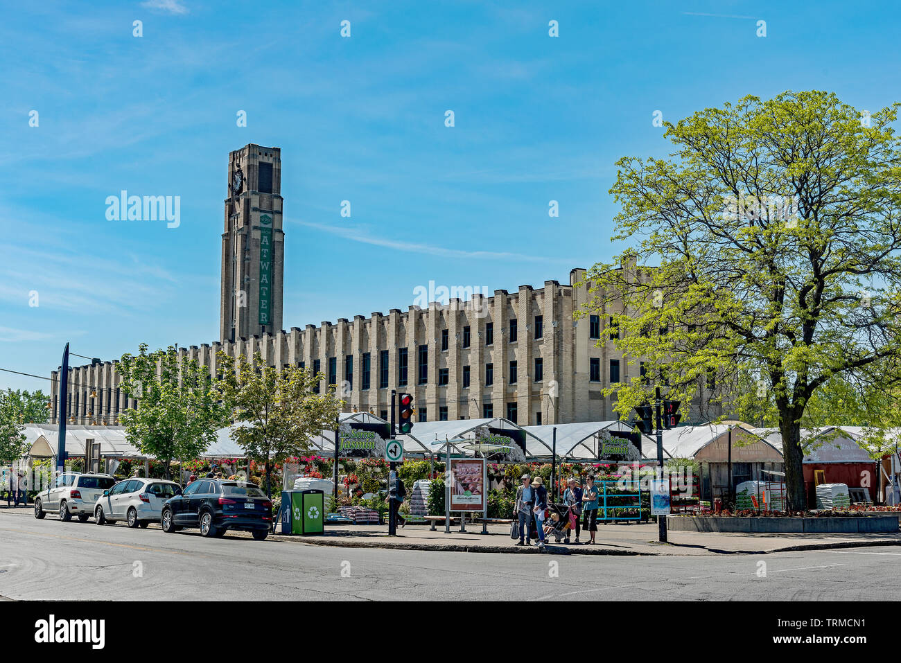 Atwater Market Building and Tower in Montreal Stock Photo - Alamy
