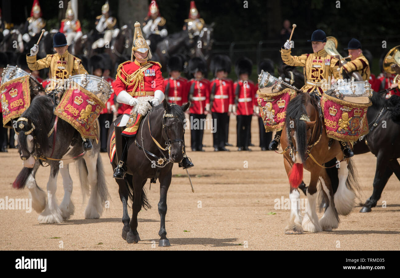 Horse Guards Parade. 8th June 2019. Trooping the Colour, the Queen’s ...