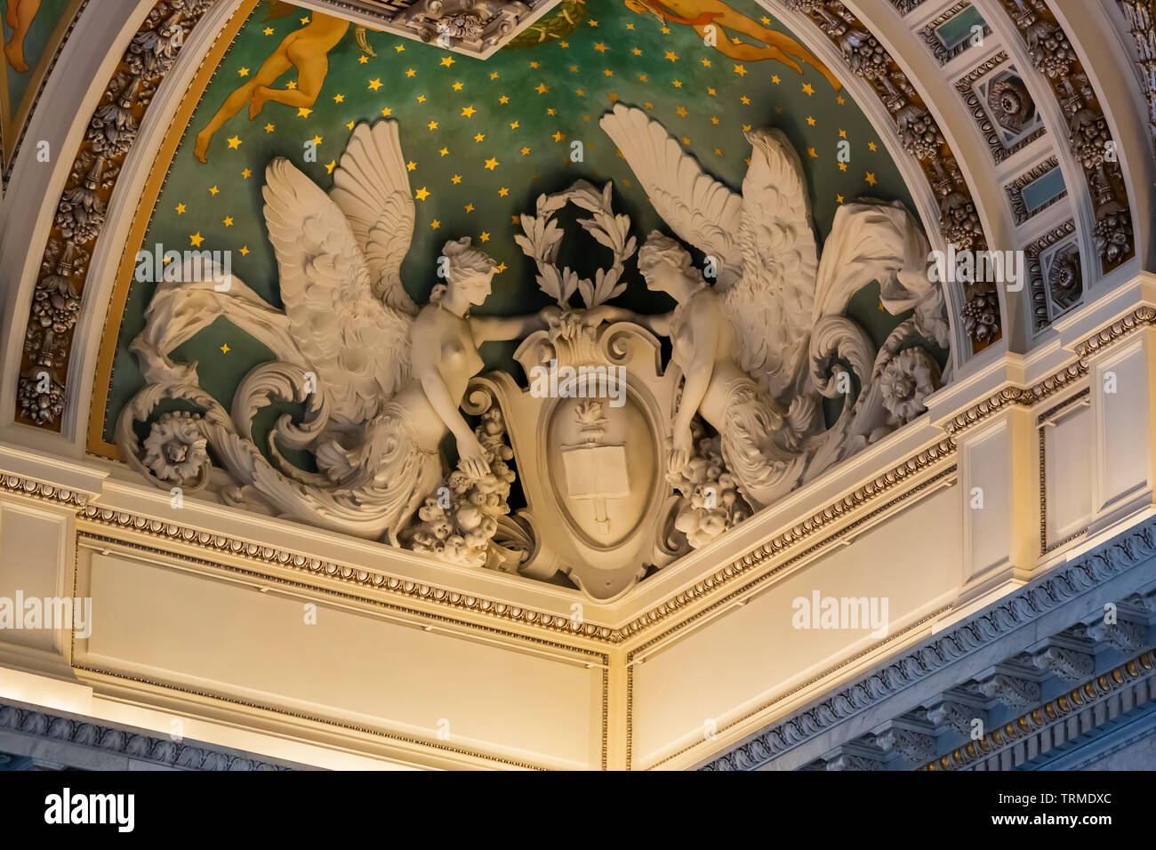 Library of Congress interior Washington DC Stock Photo - Alamy