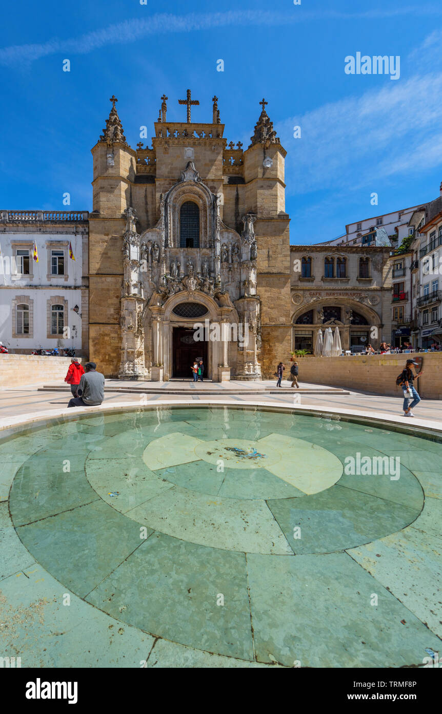 Old city cathedral in Coimbra, Portugal Stock Photo - Alamy