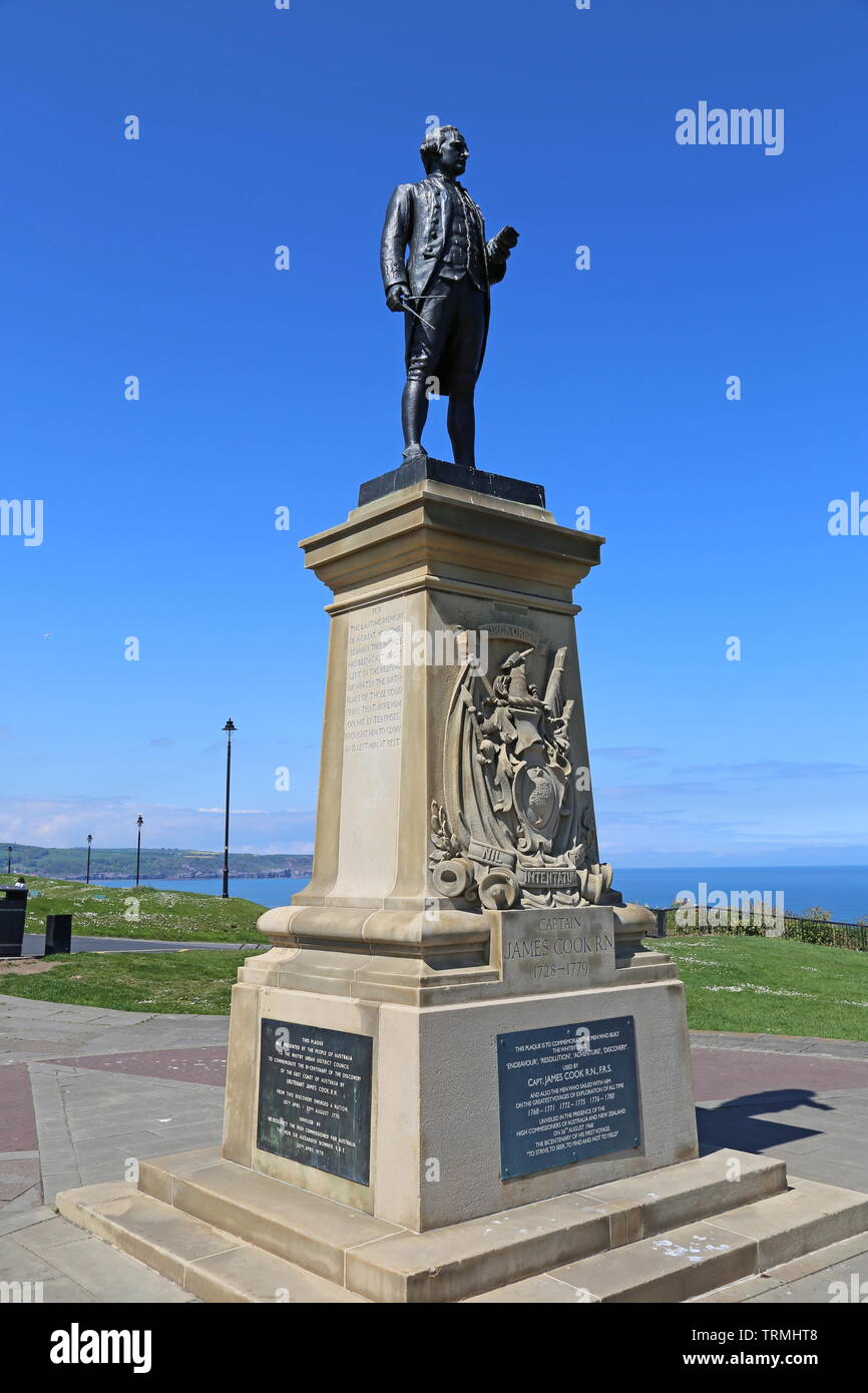 Captain Cook Memorial, West Cliff, Whitby, Borough of Scarborough ...