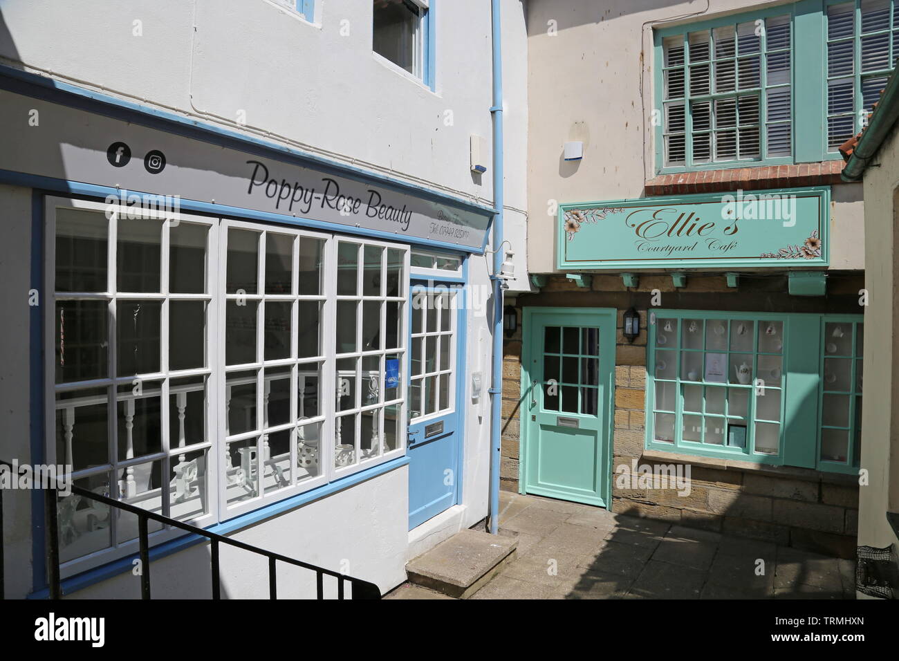 Poppy-Rose Beauty and Ellie's Courtyard Cafe, Flowergate, Whitby ...