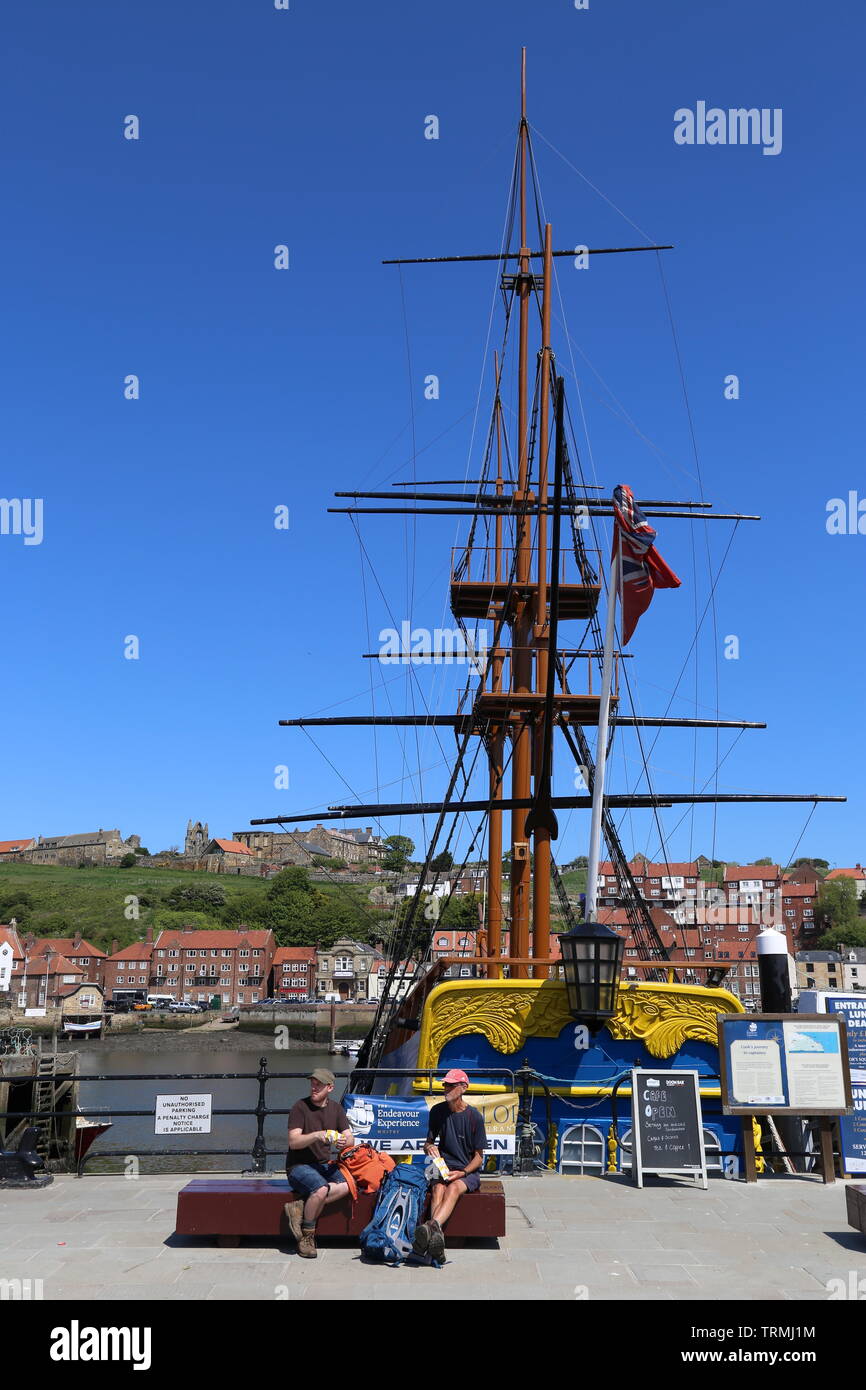Whitby bark endeavour replica hi-res stock photography and images - Alamy