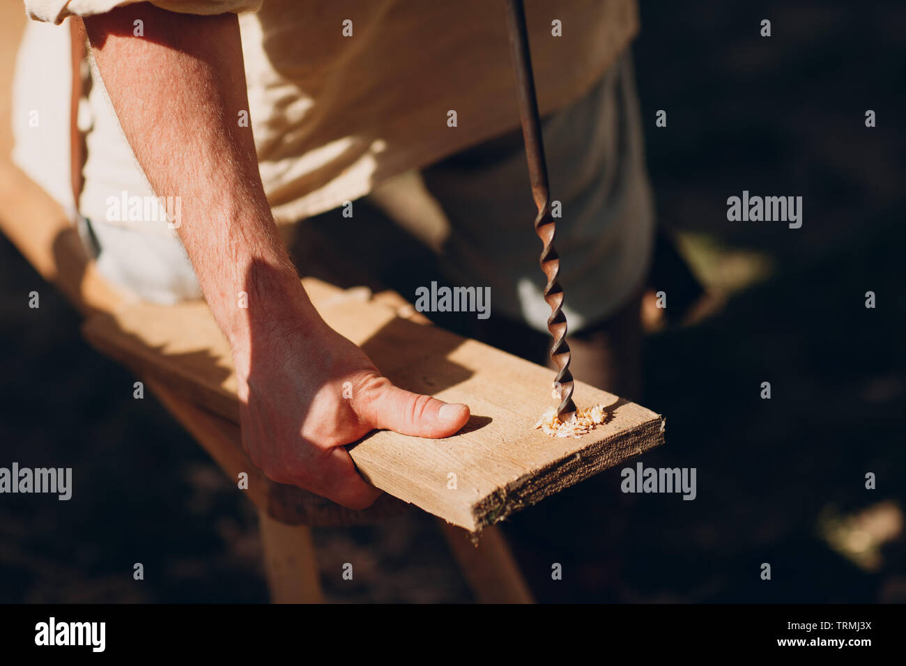 Hand crank drill hi-res stock photography and images - Alamy