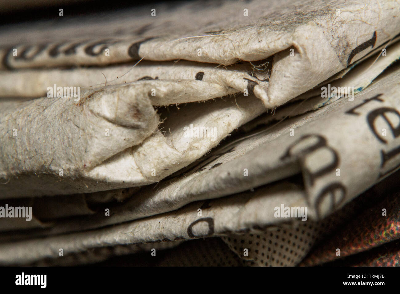 Macro shots a newspaper closeup picture Stock Photo - Alamy