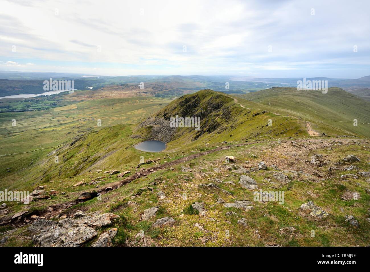 Blind Tarn below Brown Pike Stock Photo - Alamy