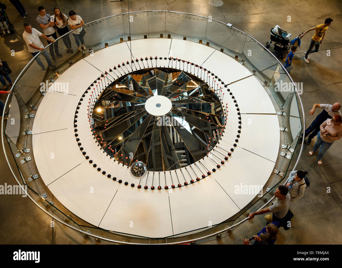 The Foucault pendulum in Copernicus Science Museum with scientific ...