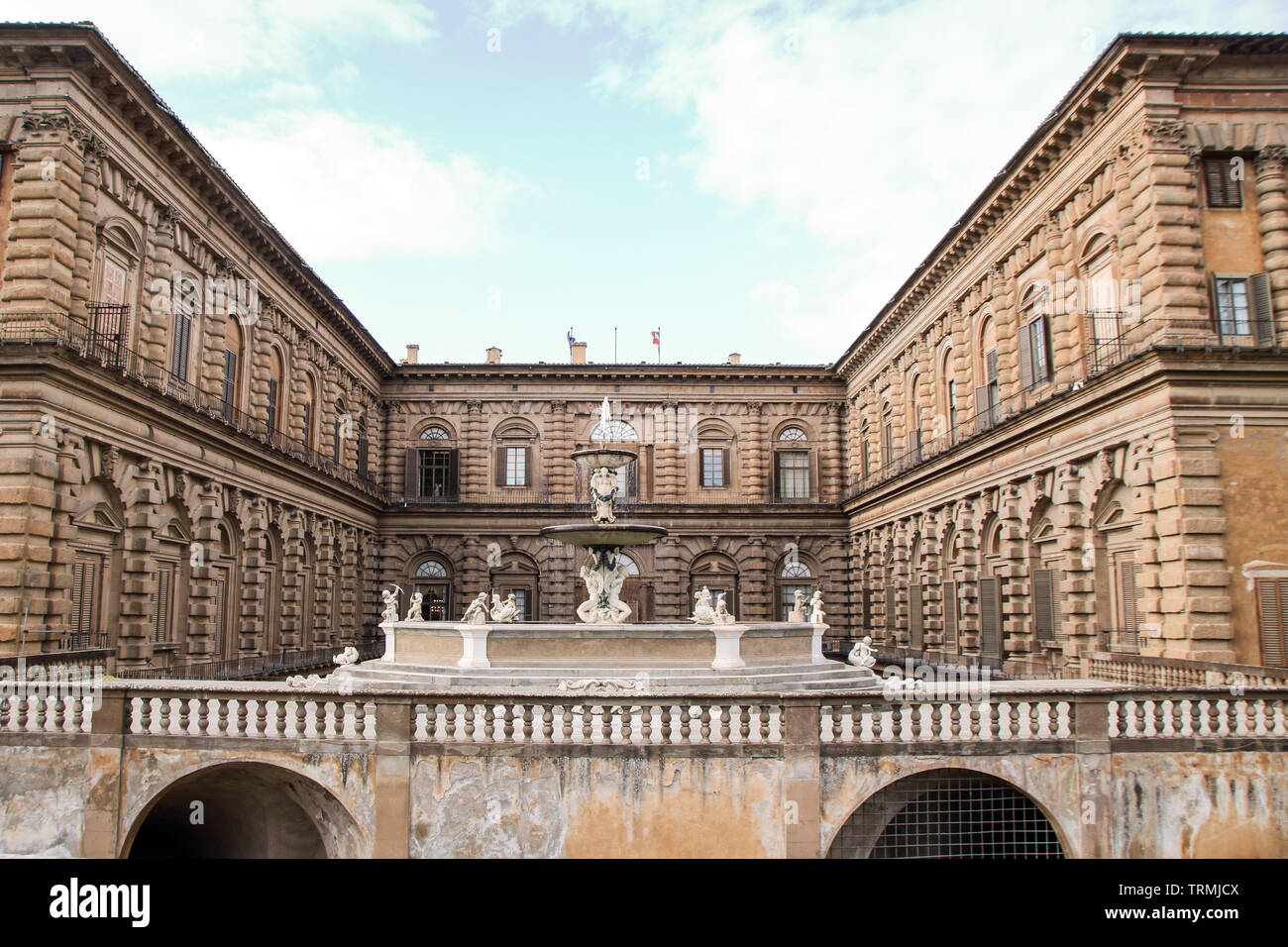 Back facade of Pitti palace in Florence, Italy Stock Photo - Alamy