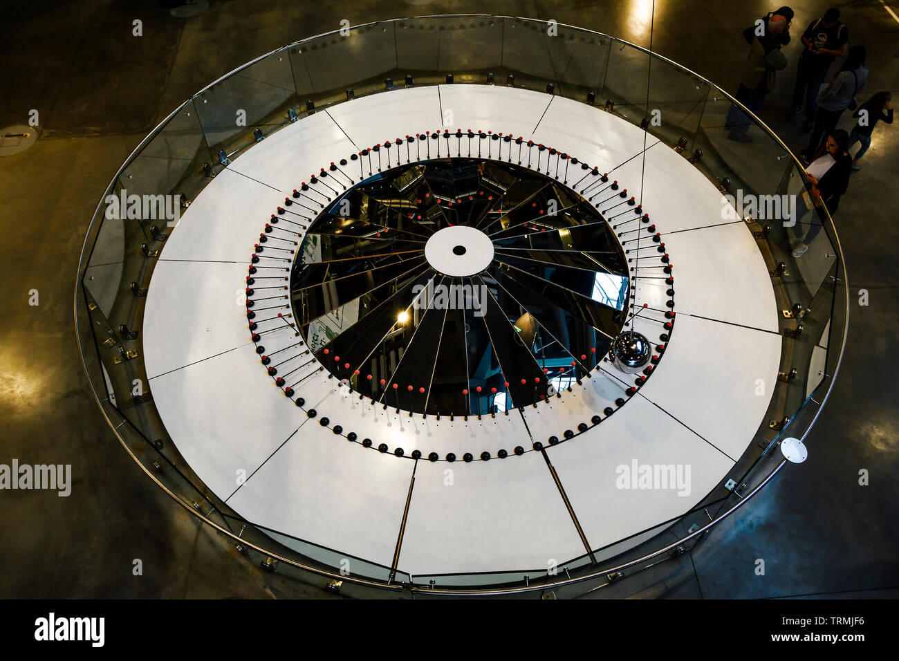 The Foucault pendulum in Copernicus Science Museum with scientific ...