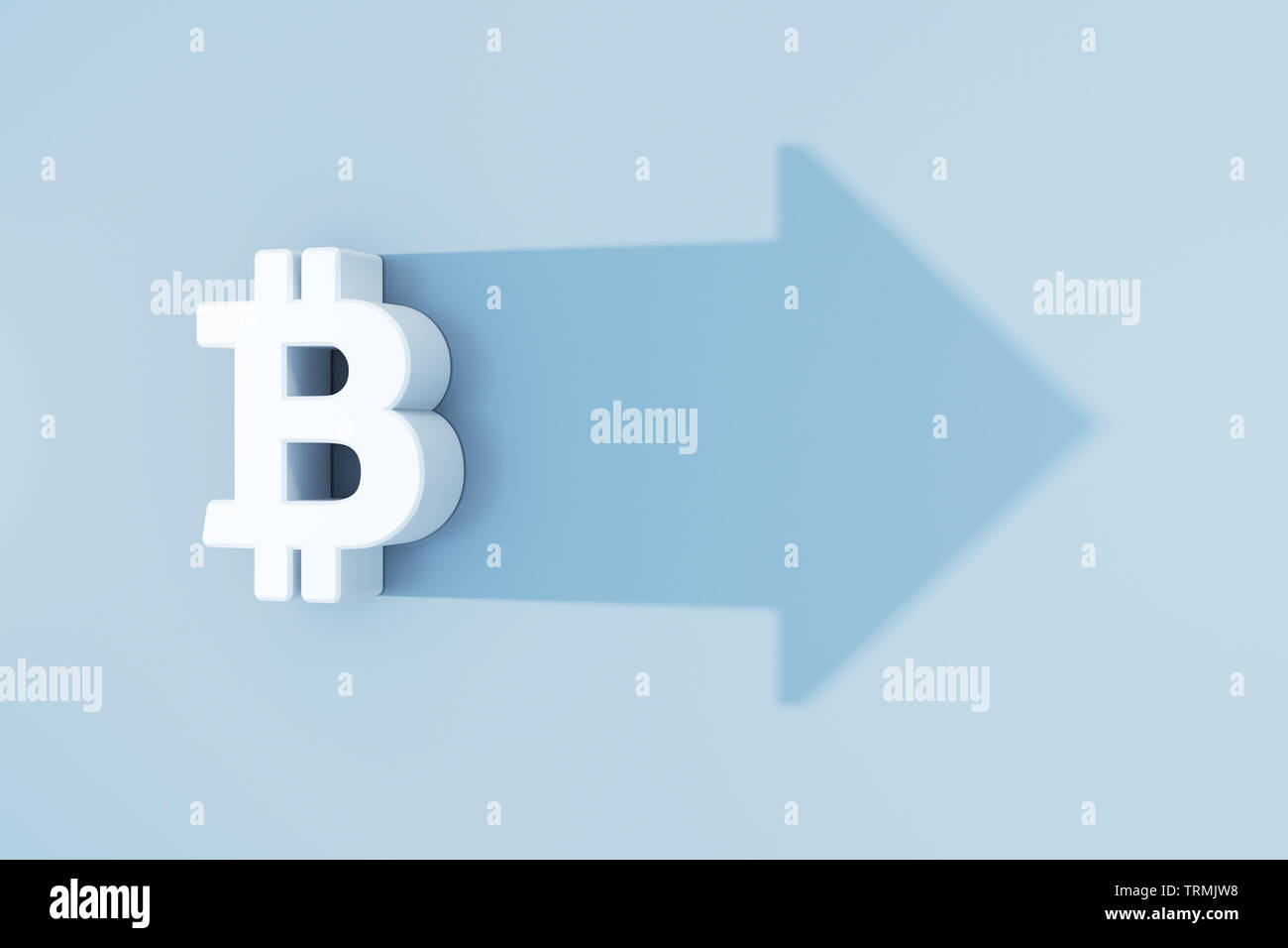 the growing bitcoin symbol Stock Photo - Alamy