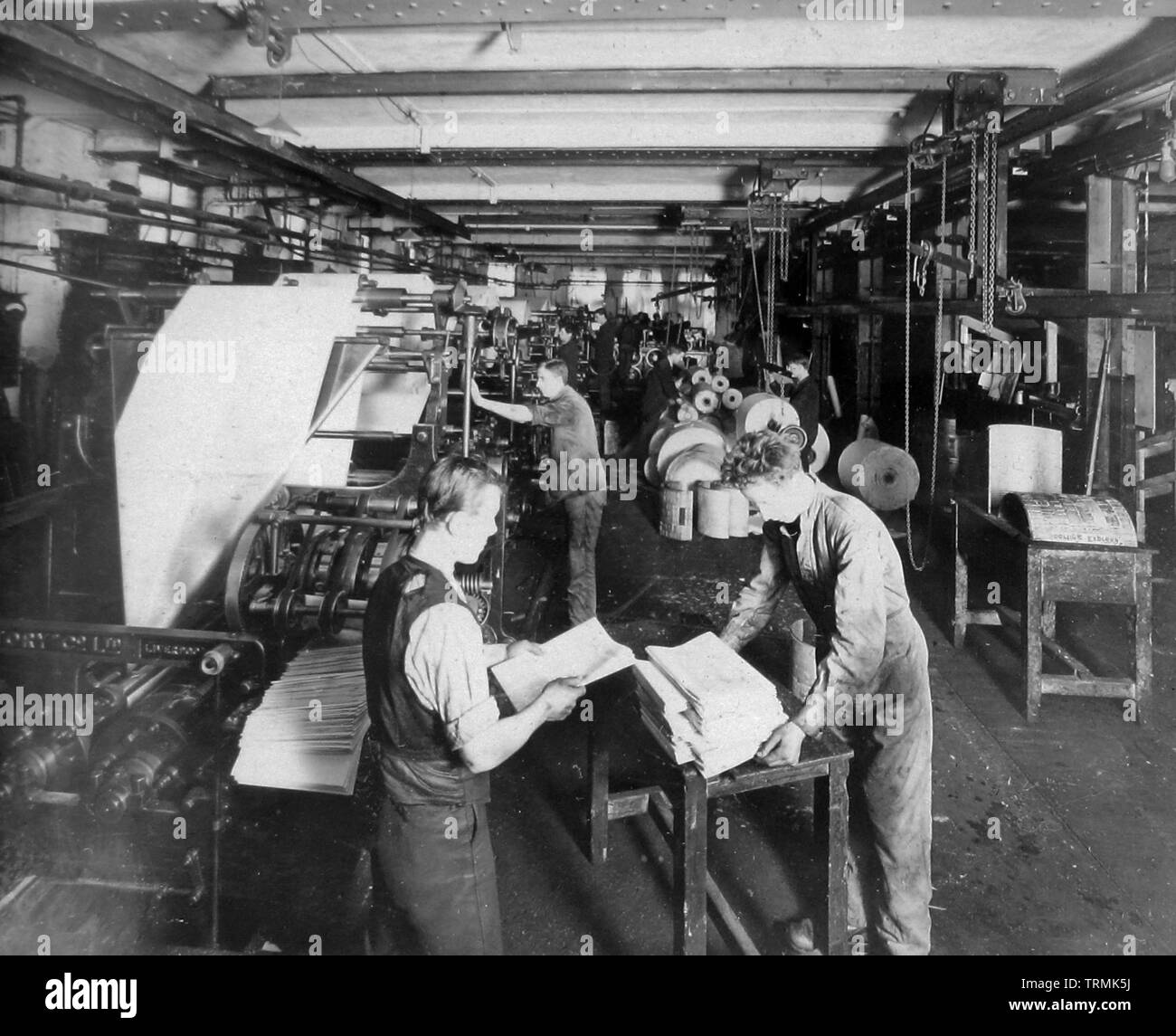 Newspaper printing press Black and White Stock Photos & Images - Alamy