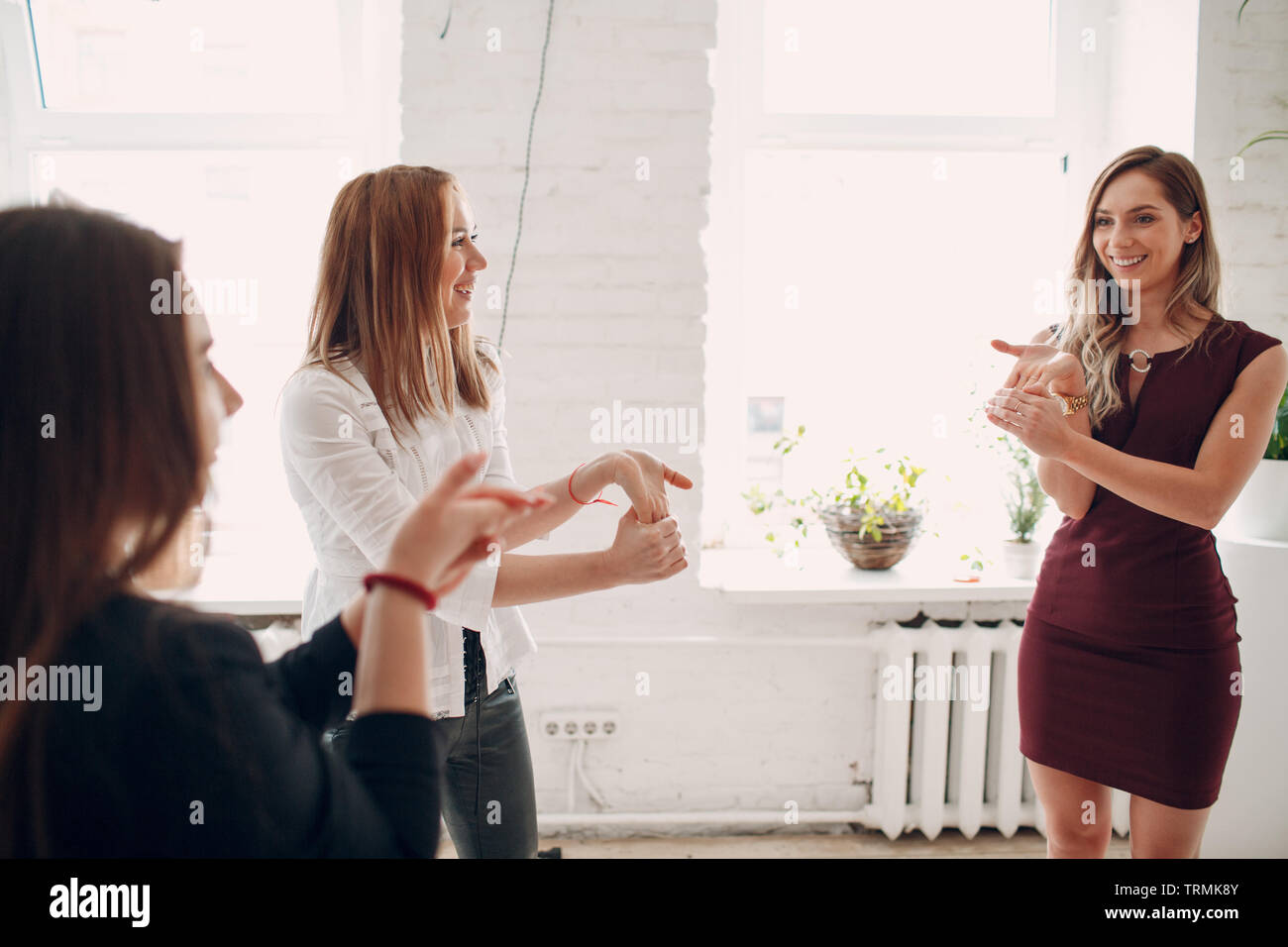 Office gymnastics hi-res stock photography and images - Alamy