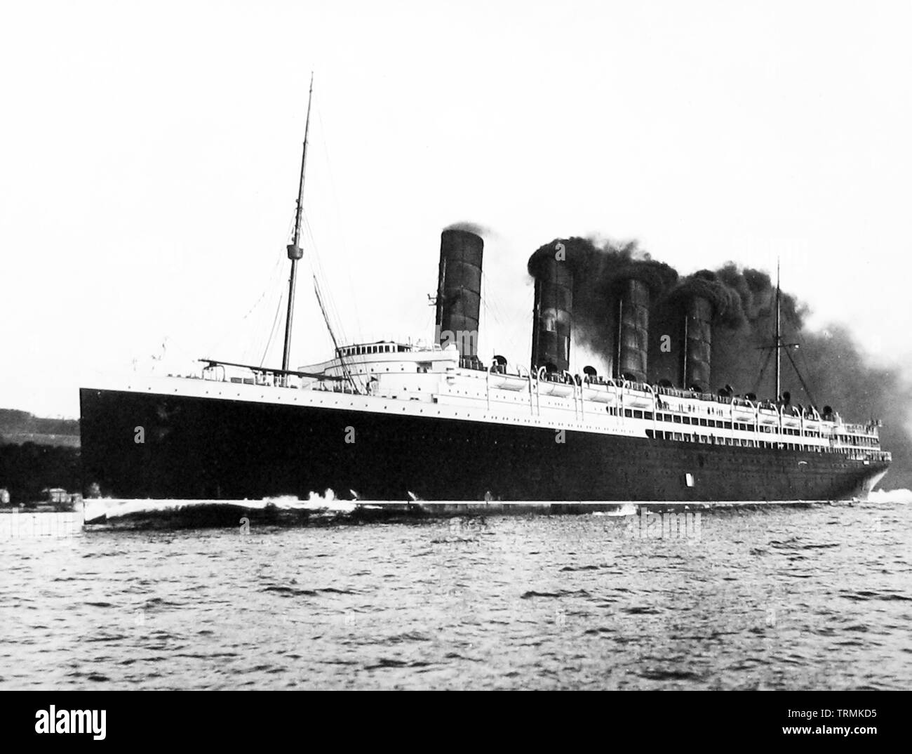 Rms Lusitania Black and White Stock Photos & Images - Alamy