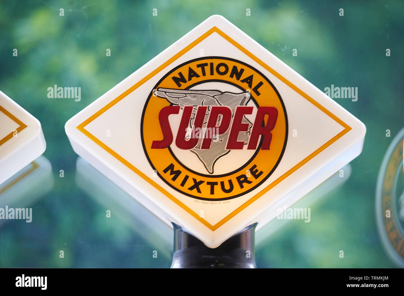 Vintage enamel advertising signs on display at the Lakeland Motor ...