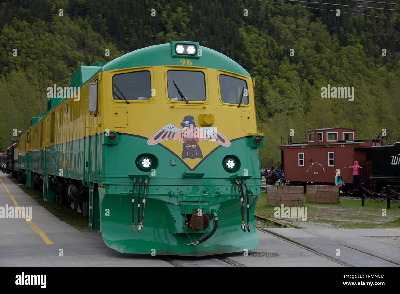 White Pass and Yukon Route Railway, Skagway, Alaska, USA Stock Photo ...