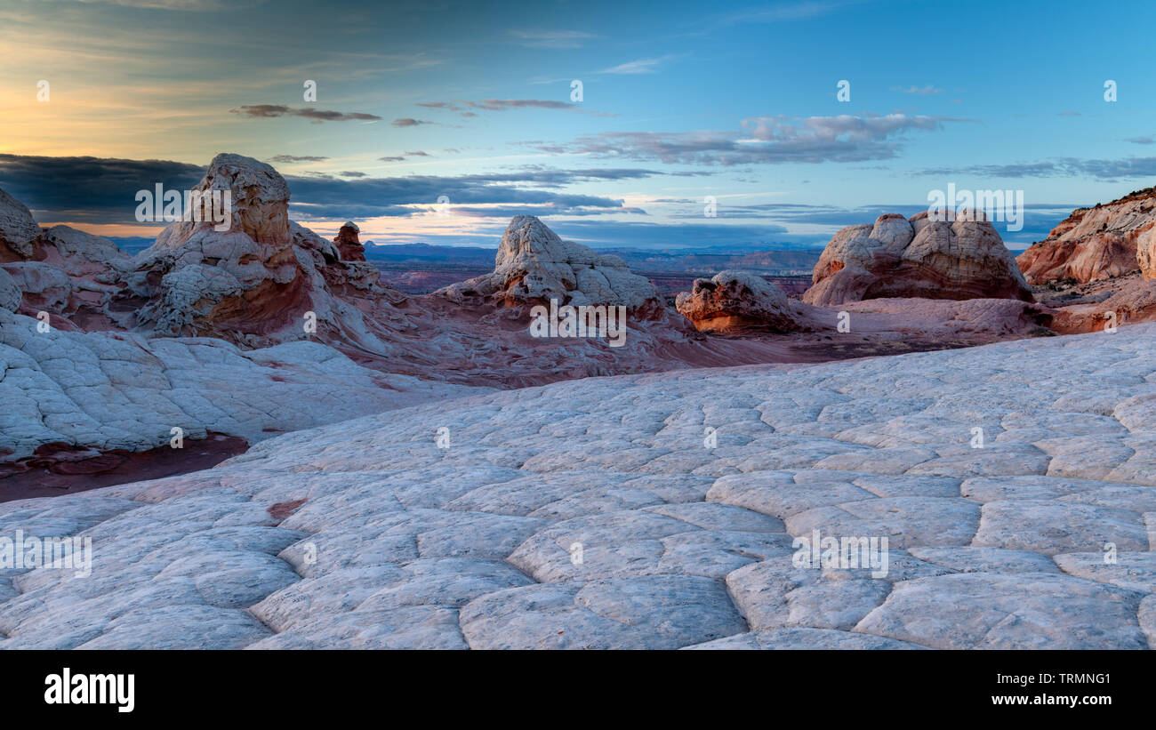 Unusual patterns in the rock in this foreign landscape of Arizona Stock ...