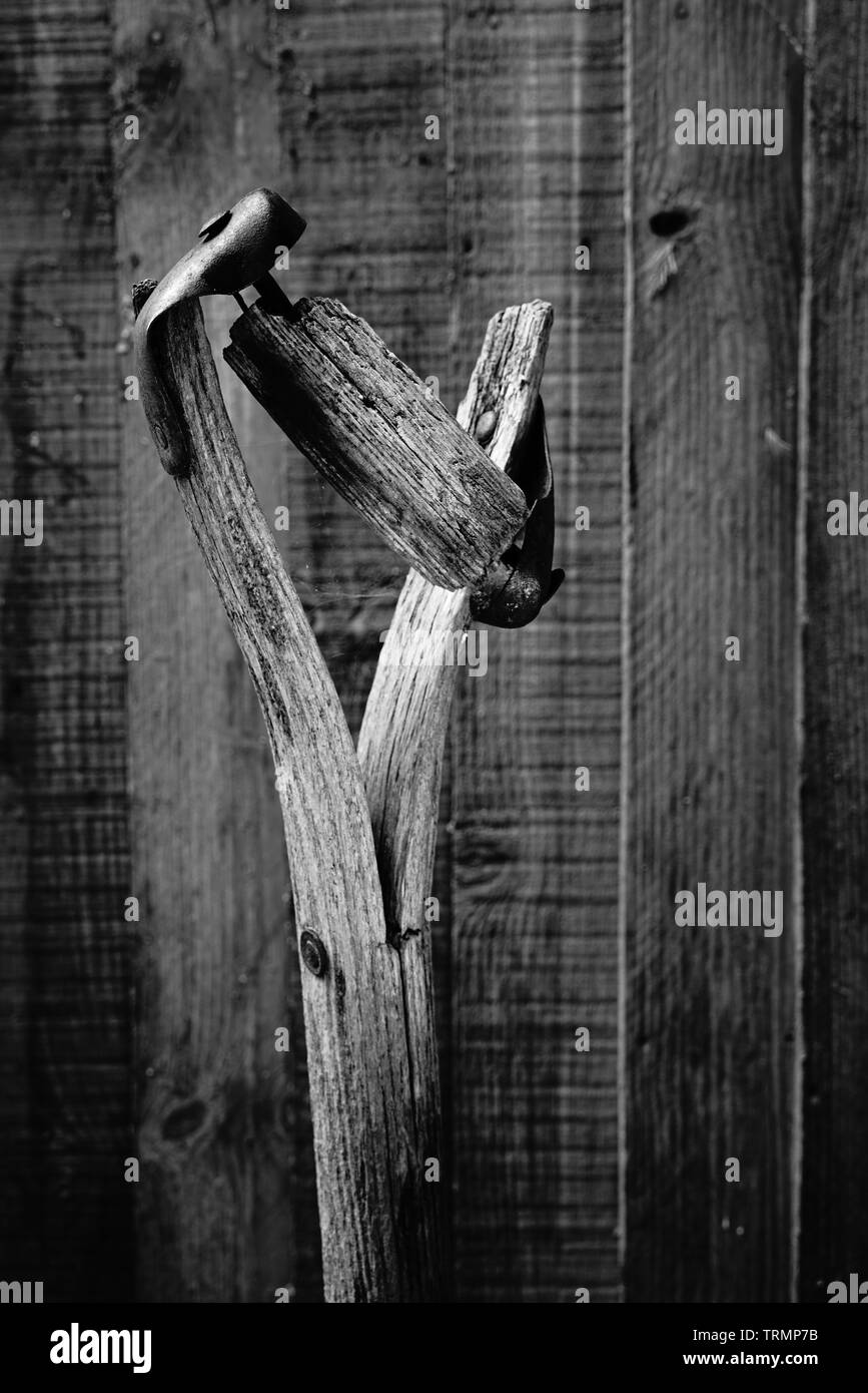 Old wooden fork handle hi-res stock photography and images - Alamy