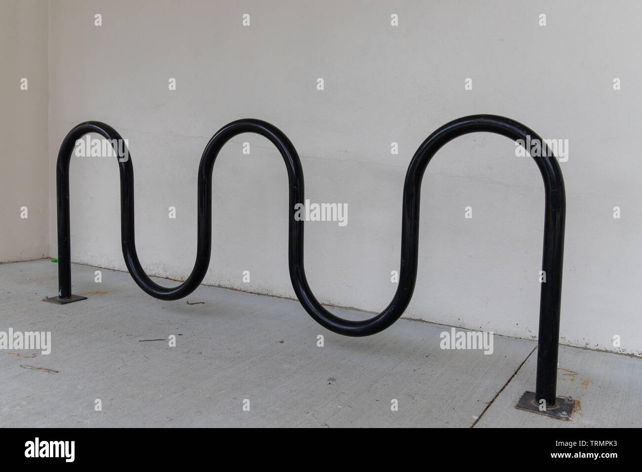 Empty bicycle rack hi-res stock photography and images - Alamy