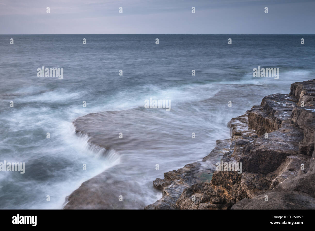 Portland Bill coastline on the Isle of Portland in Dorset, England, UK ...