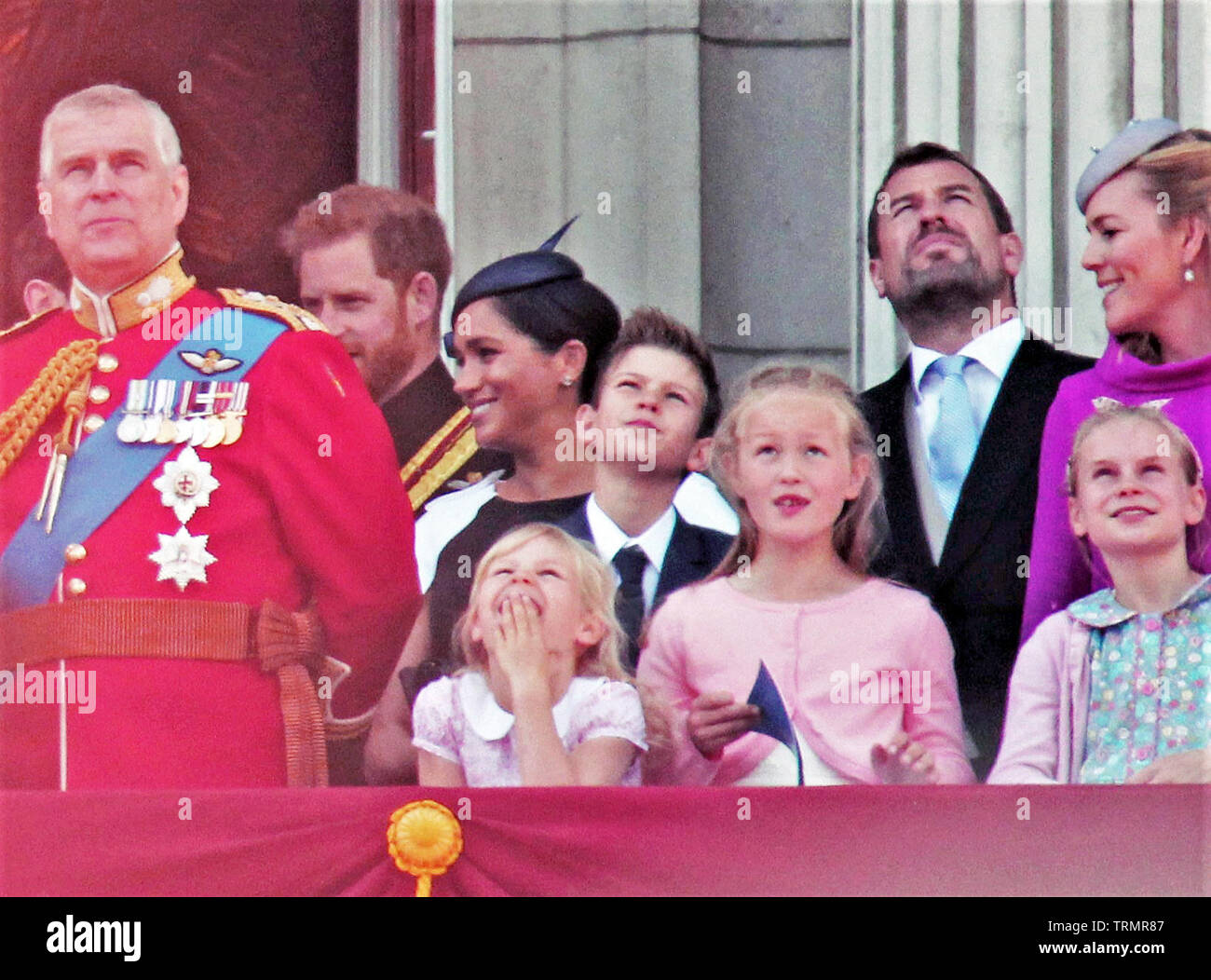 Queen Elizabeth London uk 8/6/2019- Meghan Markle Prince Harry George ...