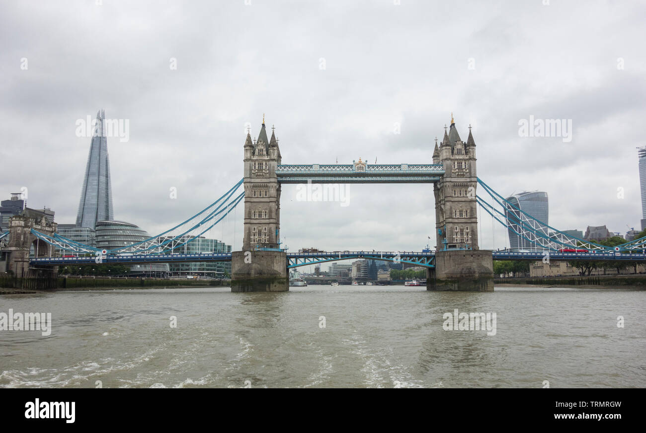 Tower Bridge from the River Thames, London, England, UK Stock Photo - Alamy