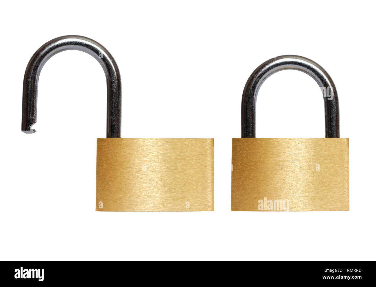 Lock isolated on a white background Stock Photo - Alamy