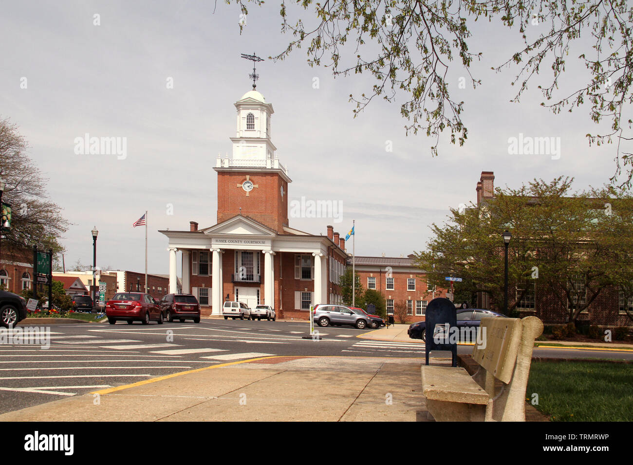 Sussex County Courthouse in downtown Georgetown, DE, USA Stock Photo ...