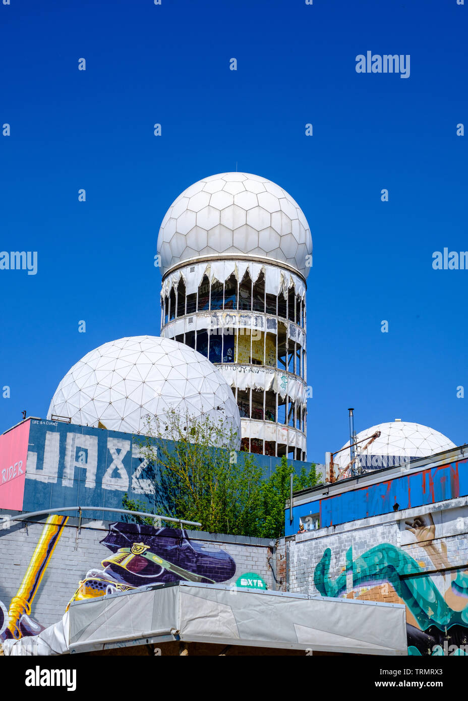 Listening Station, Field Station Berlin at Teufelsberg, Germany Stock ...