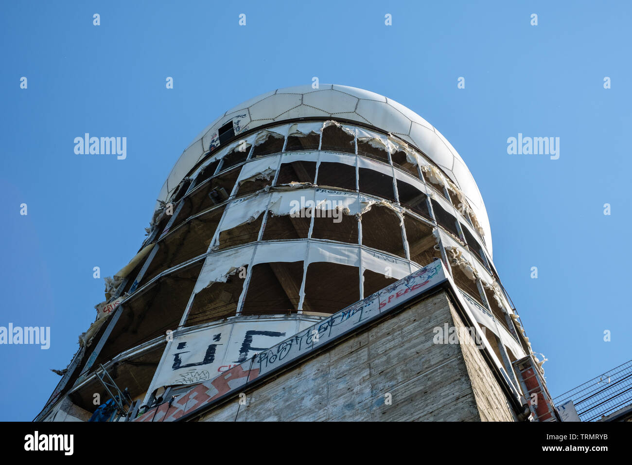 Listening Station, Field Station Berlin at Teufelsberg, Germany Stock ...