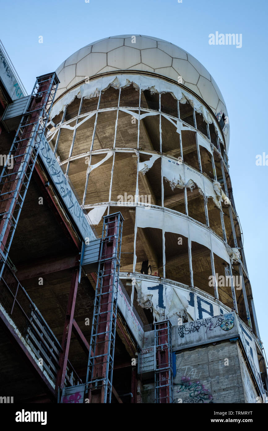 Listening Station, Field Station Berlin at Teufelsberg, Germany Stock ...