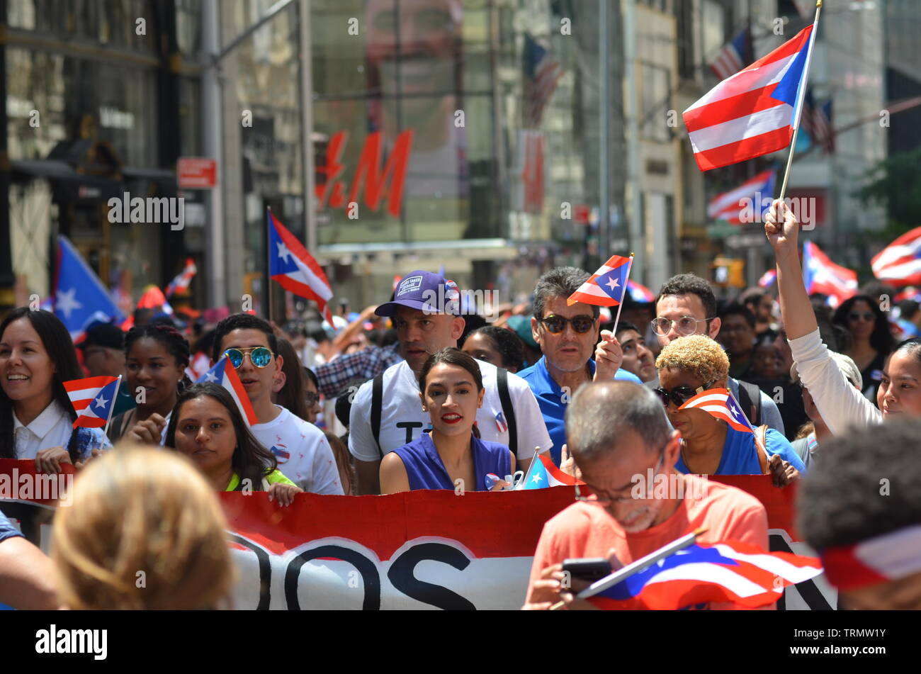 New York, NY: the US Reprentative Alexandria Ocasio-Cortez seen ...